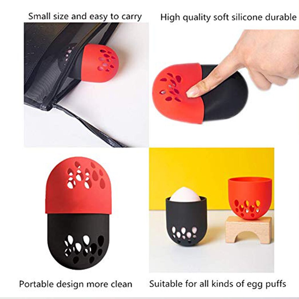 Silicone Powder Puff Drying Holder Egg Stand Beaut... – Grandado