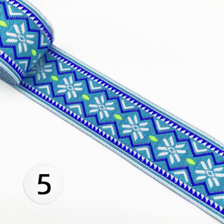 3.3cm 6.8meters/roll Nations Style Jacquard Ribbon... – Grandado