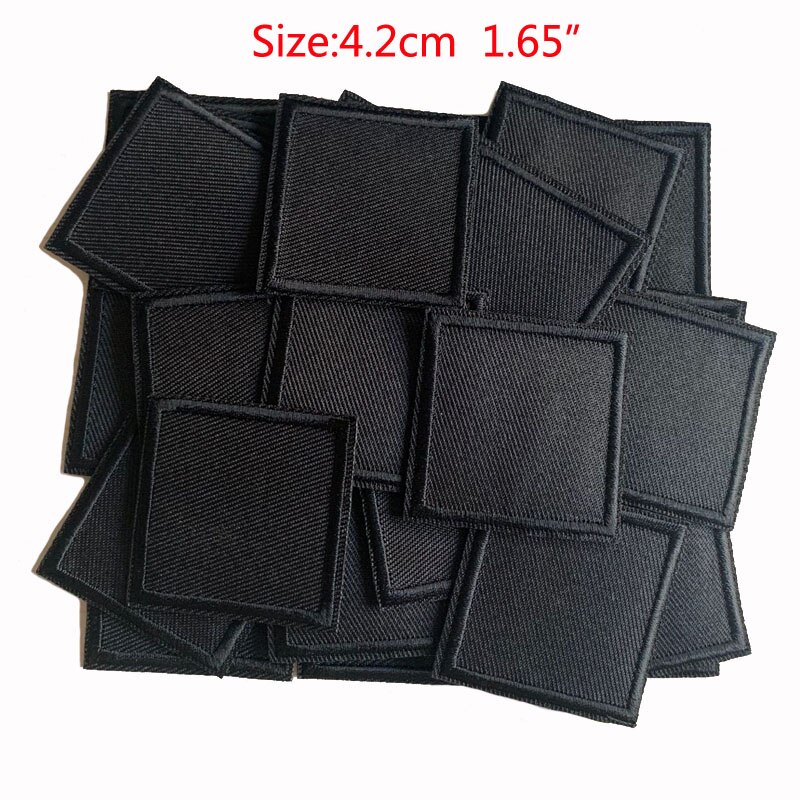 5Pcs Black Square Embroidered Patches For Clothes ... – Grandado