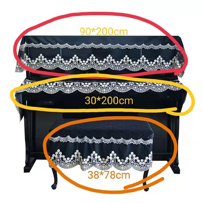 American light luxury piano cover dustproof piano ... – Grandado