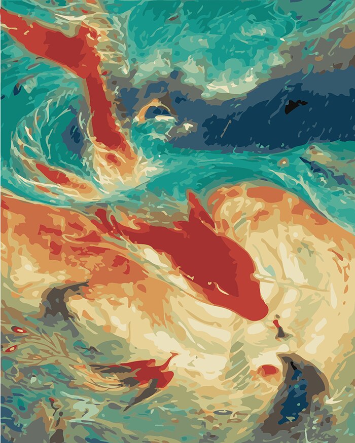 Painting By Numbers Whale DIY Oil Painting By Numb... – Vicedeal