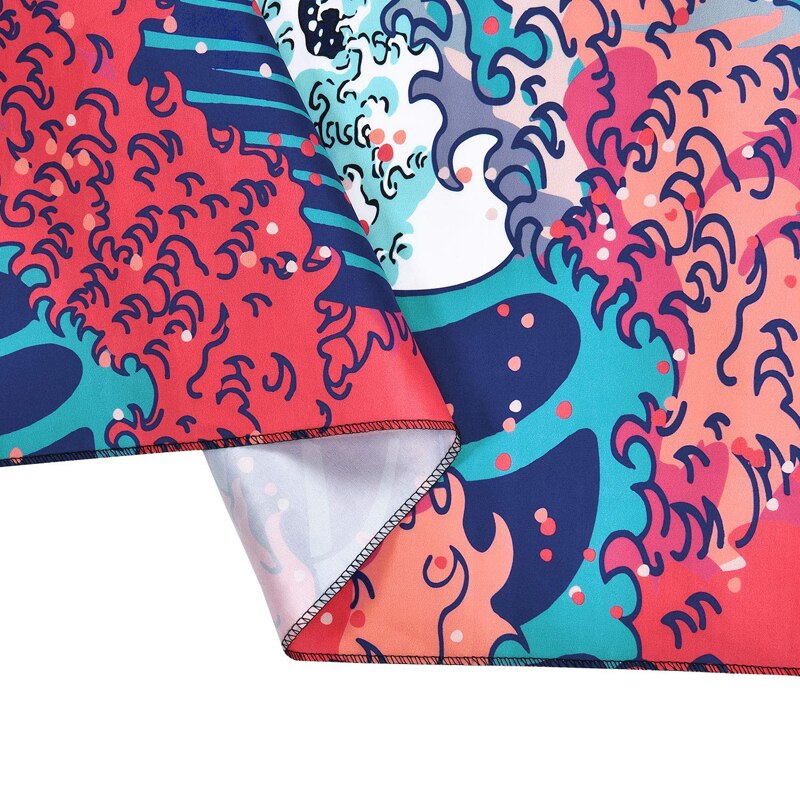 Ocean Wave Tapestry Sunset Tapestry 3D Great Wave ... – Grandado