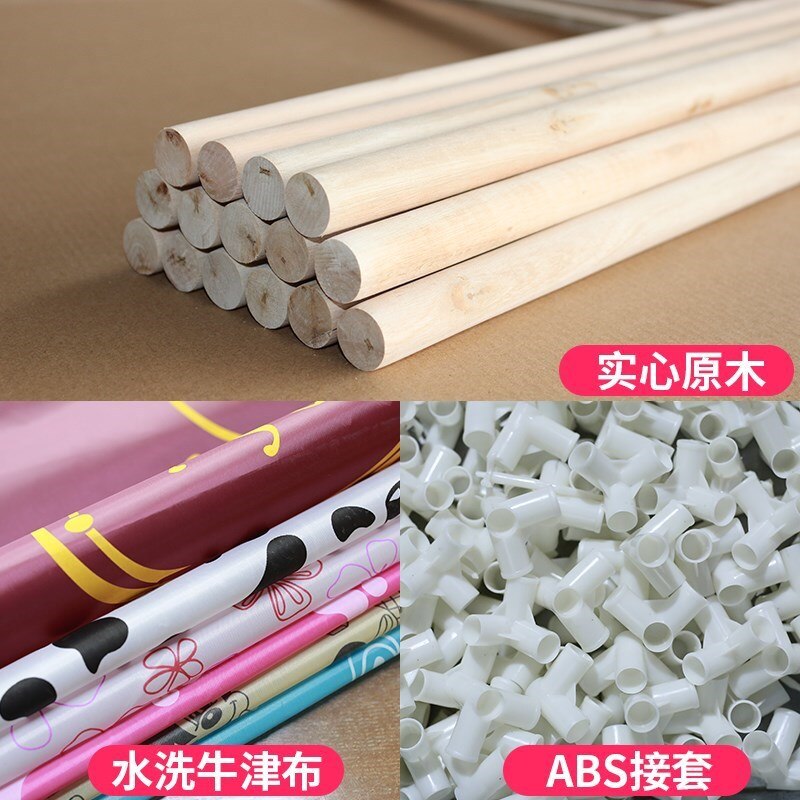 Wooden frame solid wood assembled detachable bedro... – Vicedeal