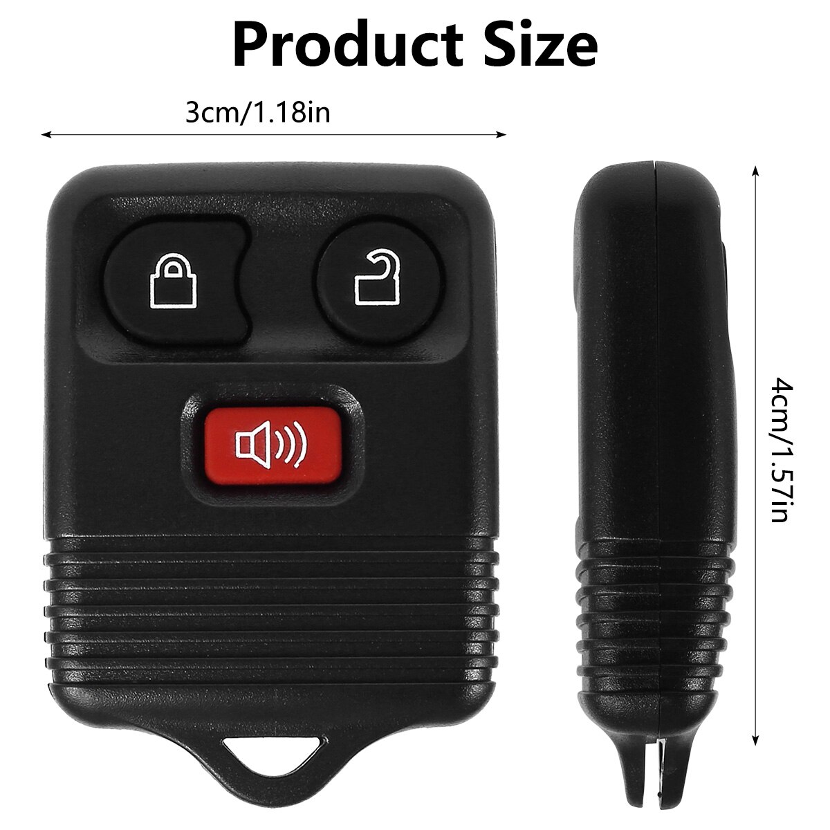 2pcs Car Key Fob for Ford Keyless Entry Remote Key... – Grandado