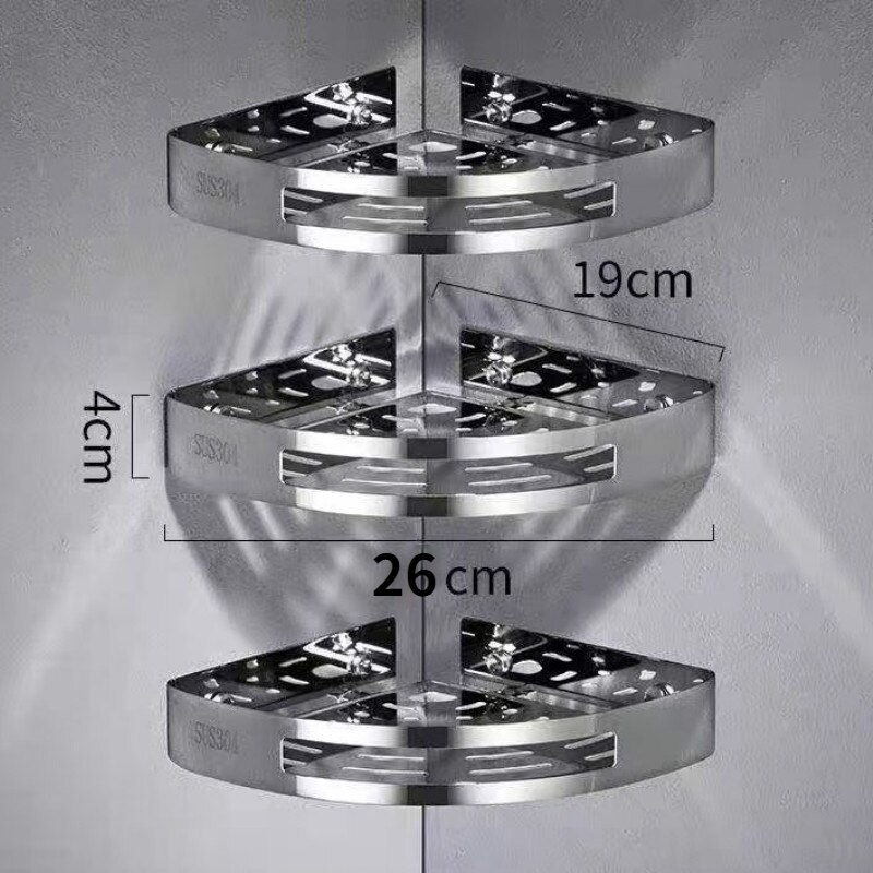 Bathroom Shelves Corner Shelf Wall Mounted Bathroo... – Vicedeal