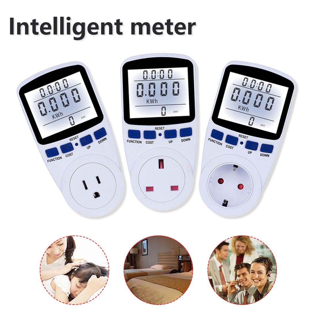 Power Meter Record Volt Voltage Outlet Socket Mete... – Grandado