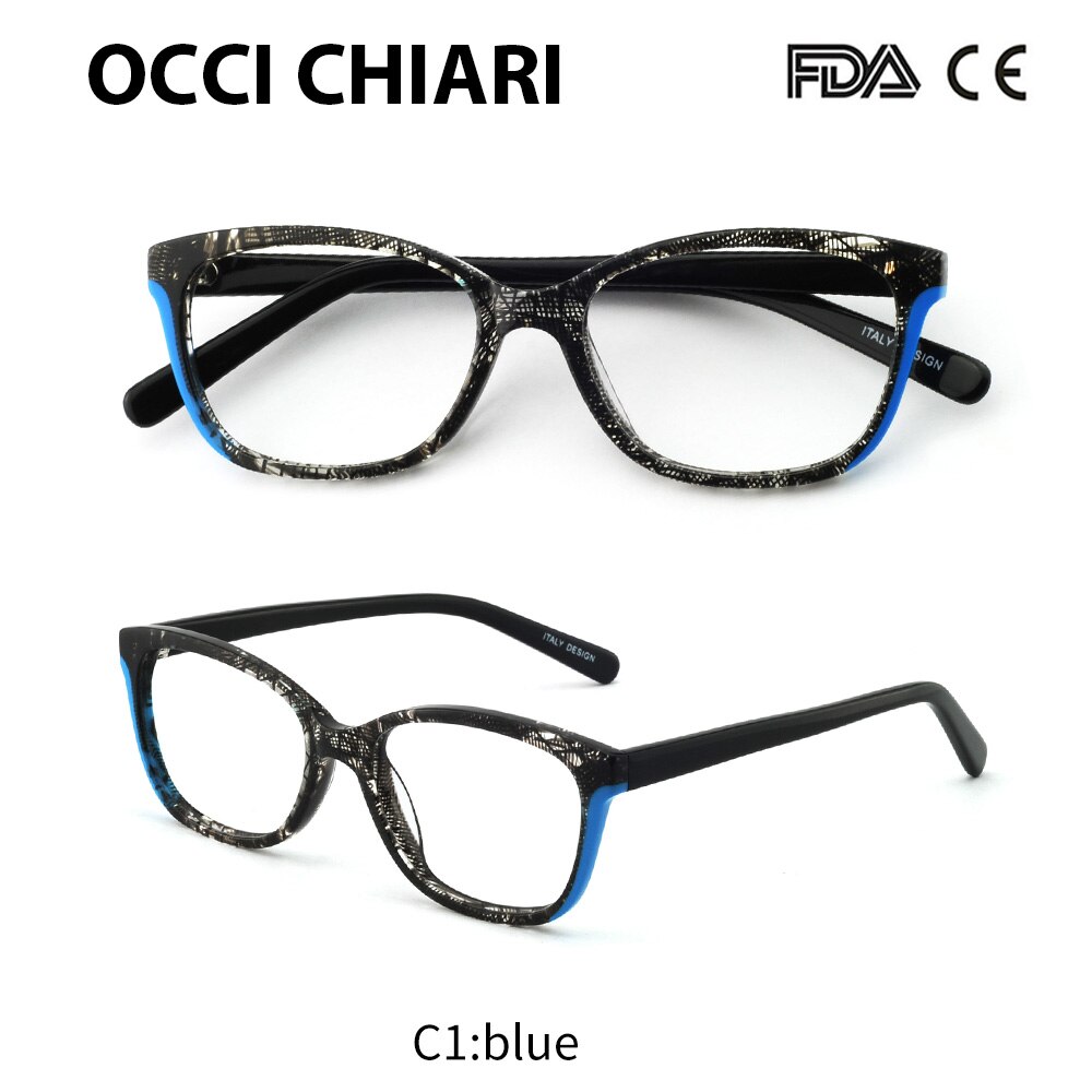 OCCI CHIARI Rectangle Myopia Glasses Women Clear L... – Grandado