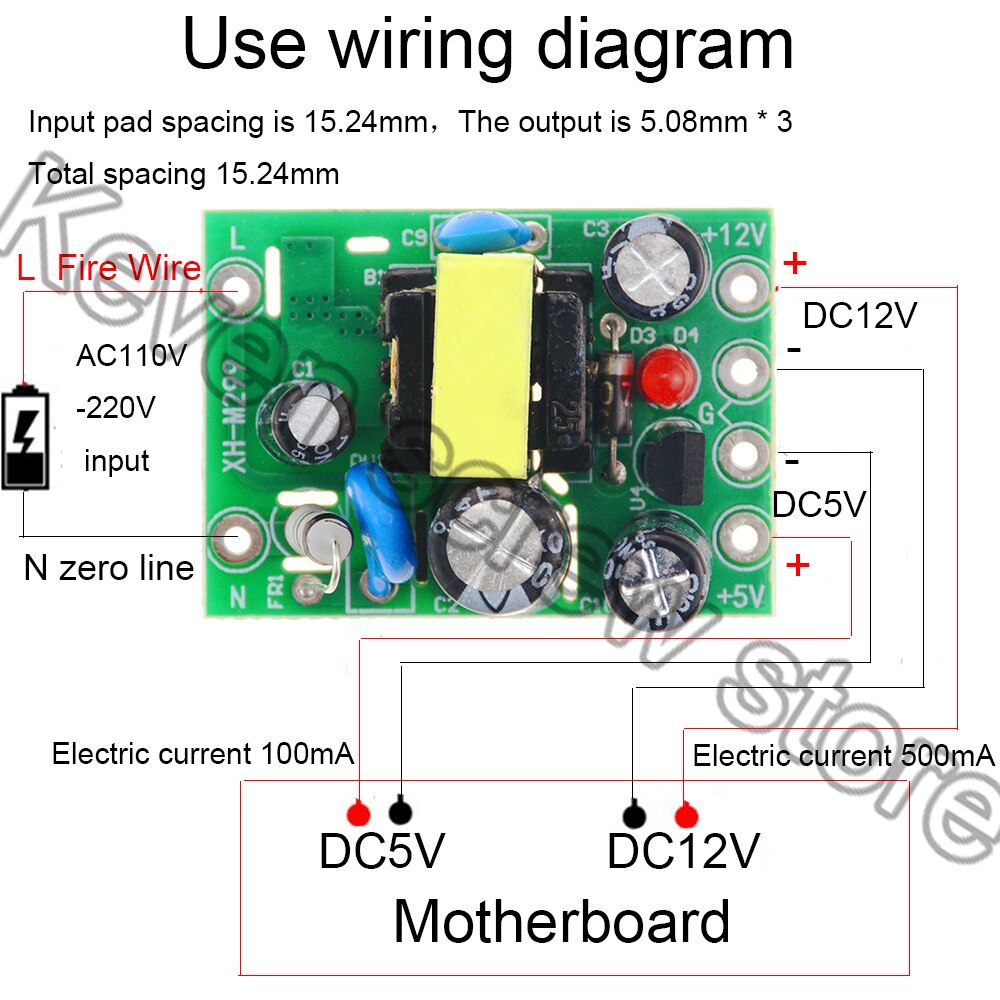 1 Pcs AC-DC 110-220V Schakelende Voeding Module AC... – Vicedeal