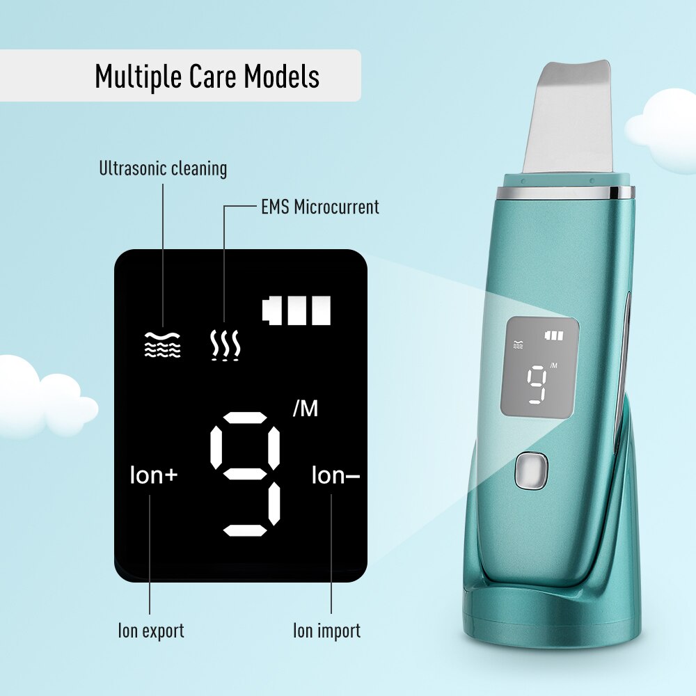 Ultrasonic Skin Scrubber Deep Face Cleaning Machin... – Grandado