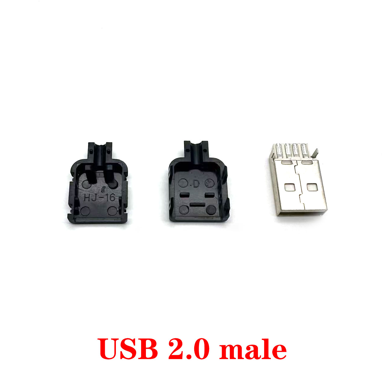 Assembled A-type male and female USB 2.0 socket 4-... – Grandado