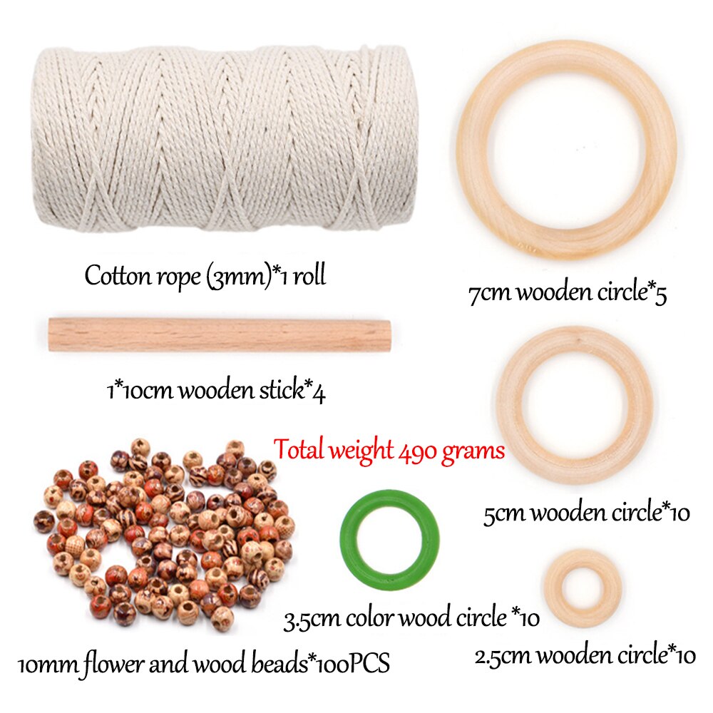 Touw M Met Houten Craft Maken Koord Accessoires Di... – Vicedeal