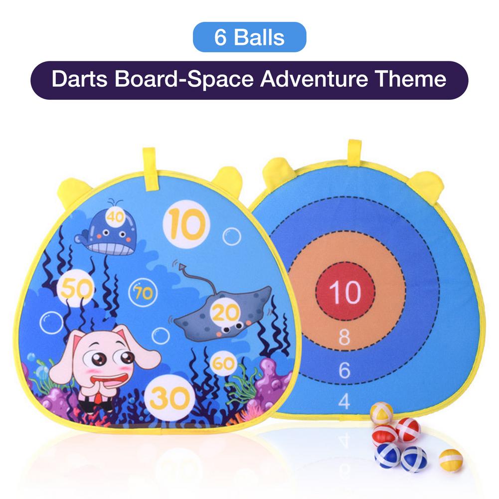 Kids Dart Game Set Dartboard With 6 Sticky Balls F... – Grandado