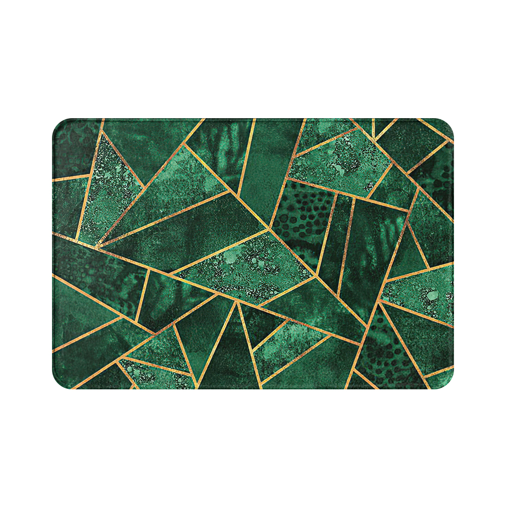 Green Geometric Carpet Marble Bedroom Luxury Livin... – Grandado