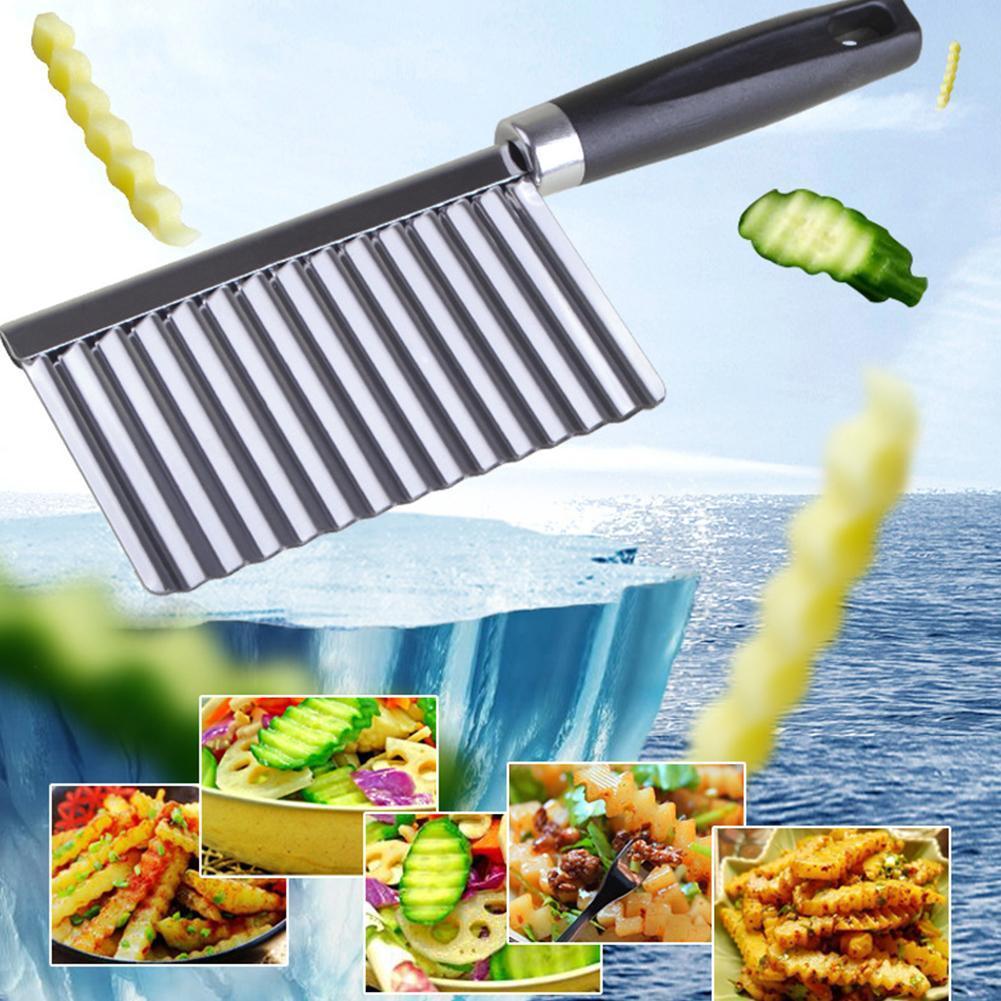 Stainless Steel Potato Wavy Edged Cutter Knife Fre... – Vicedeal