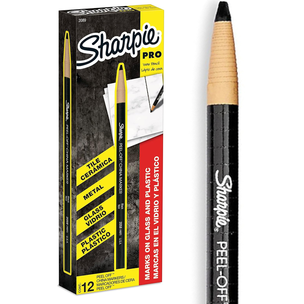Sharpie Peel-Off China Marker Grease Pencils, Blac... – Grandado