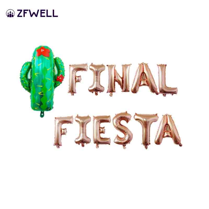 ZFWELL 12pz 16 inch gold letter "FINAL FIESTA" alu... – Vicedeal