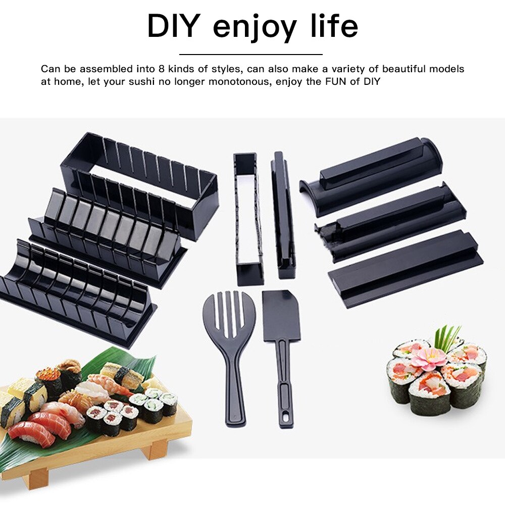 10pc/Set Japanese Sushi Mold Laver Rice Roll Maker... – Grandado