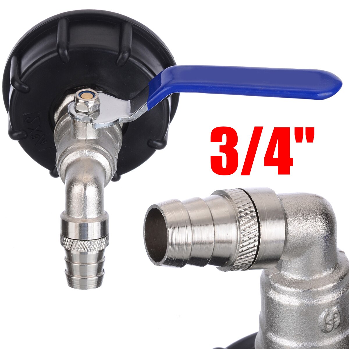 IBC Ball Outlet Tap Tank 3/4 "Food Grade Ablauf Ad... – Vicedeal