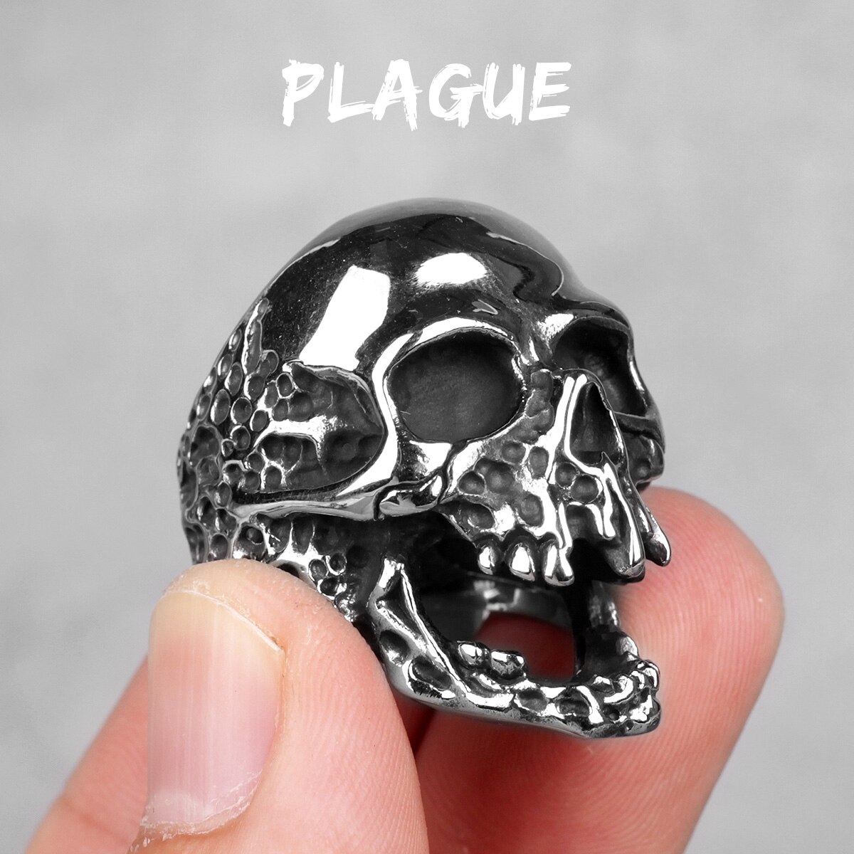 Stainless Steel Men Rings Domineering Devil Skull ... – Grandado