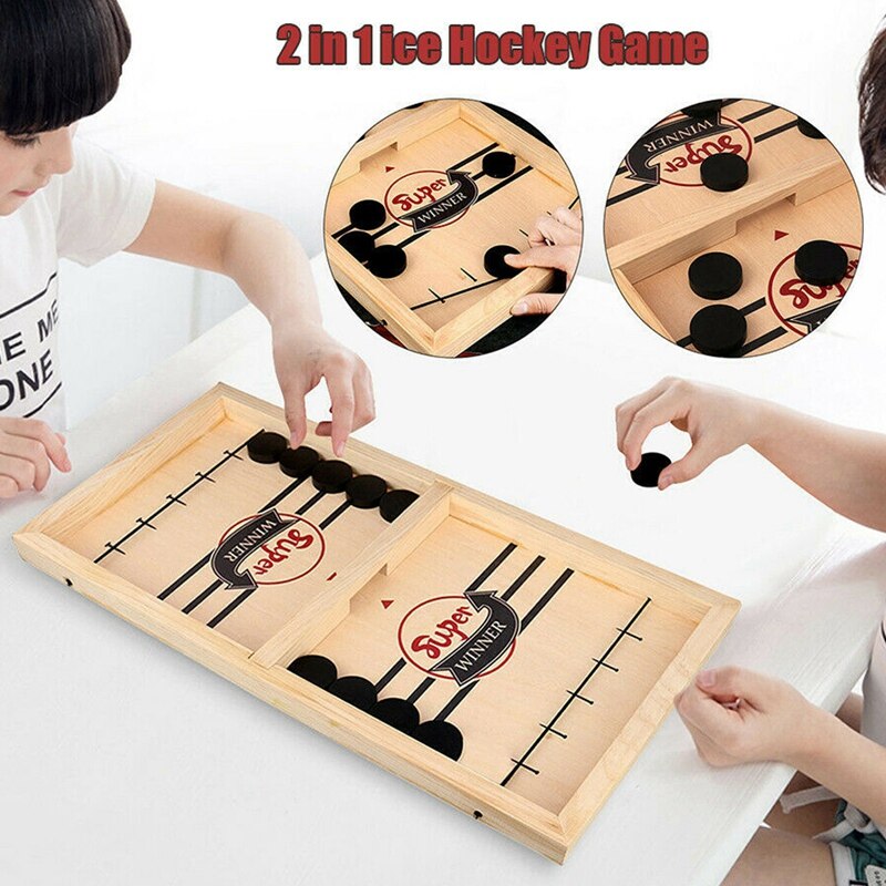 Table Hockey Party Game Bouncing Chess Hockey Game... – Grandado