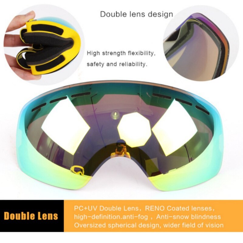 Ski Goggles Snowboard Eyewear Glasses UV Protectio... – Grandado