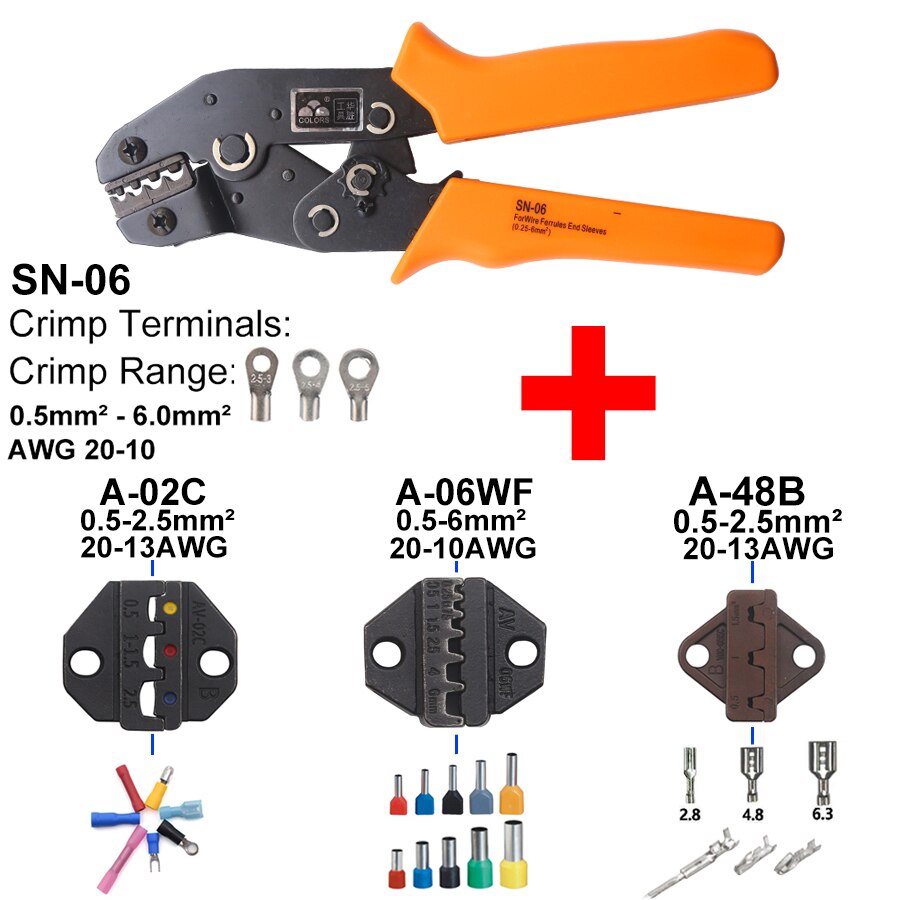Crimpadora de terminales aisladas y troqueles inte... – Vicedeal