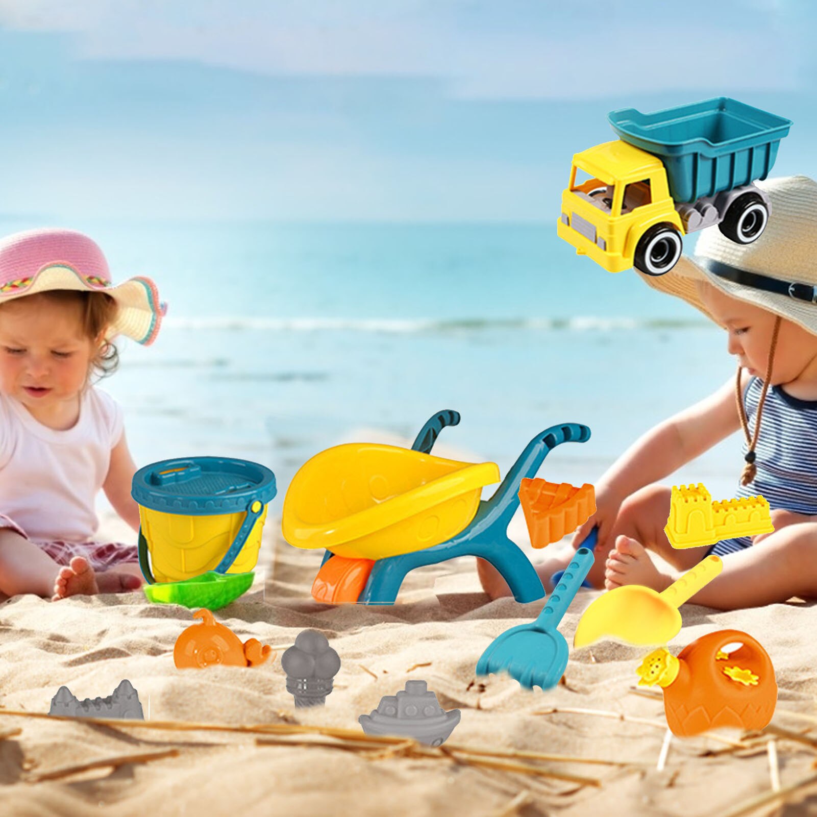 7/16pcs Sand Playing Toys Kids Beach Tools Set Fun... – Grandado