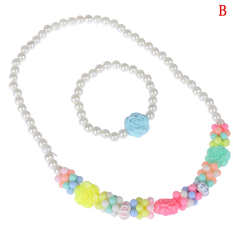 Child beads necklace colorful girls bubblegum neck... – Grandado