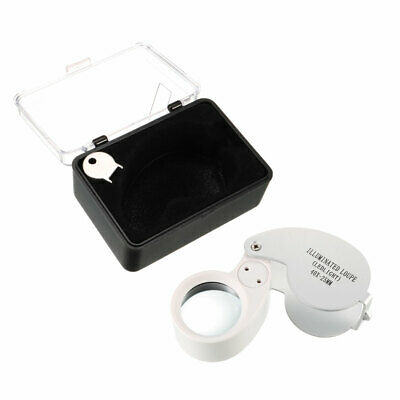 40X Metal Illuminated Jewelry Loop Magnifier Eye L... – Grandado