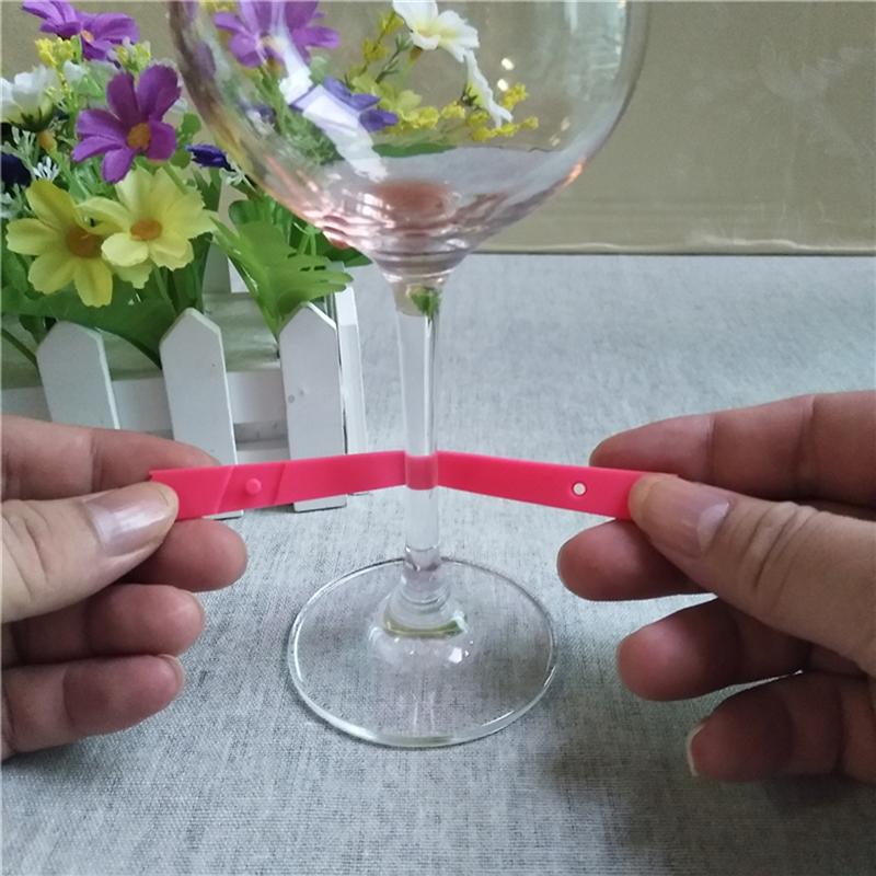 6 Pcs Silicone Red Wine Glass Marker Drink Marker ... – Vicedeal