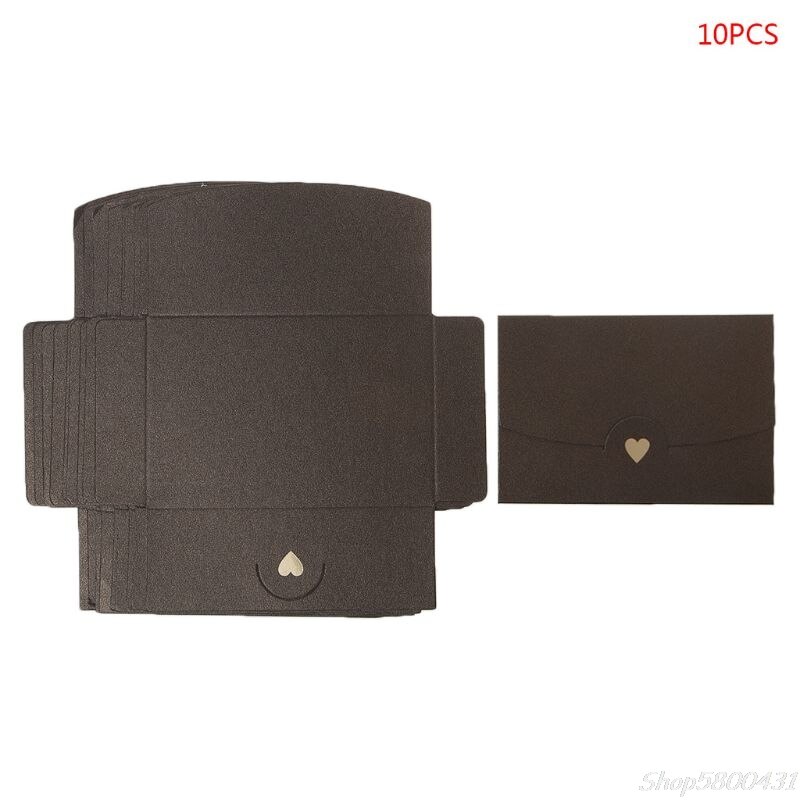10pcs Blank Mini Heart Retro Paper Envelopes Weddi... – Grandado