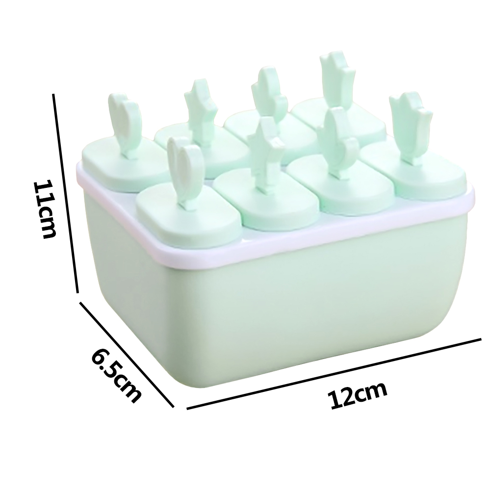 8 Grid PP Homemade DIY Ice Cream Mold Non-Stick Cu... – Vicedeal