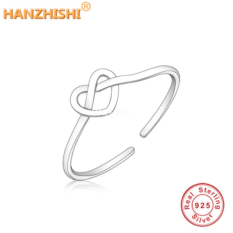100% 925 Sterling Silver Open Rings for Women Ajus... – Grandado