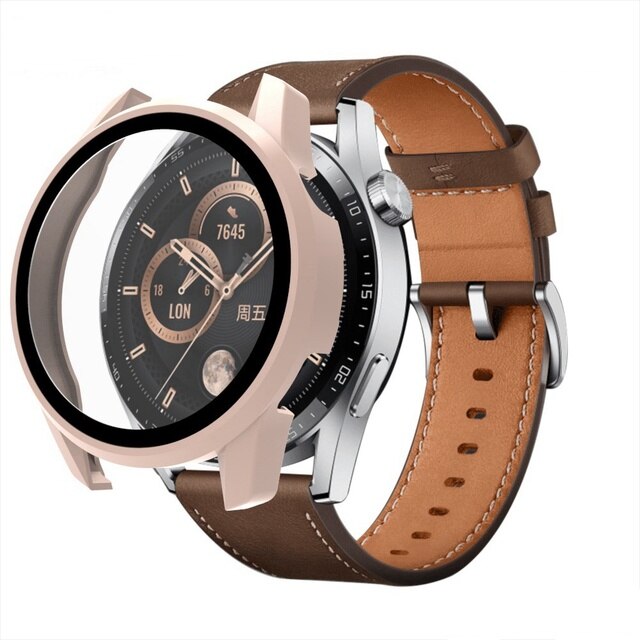 Beschermhoes + Gehard Glas Voor Huawei Horloge GT3... – Vicedeal