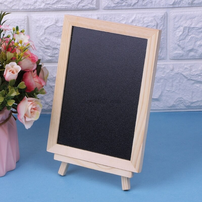18x13cm Wood Tabletop Chalkboard Double Sided Blac... – Vicedeal