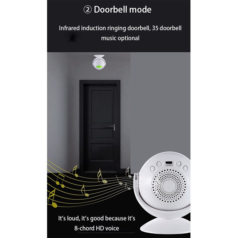 Motion Detector Welcome Doorbell 4 Functions PIR S... – Grandado