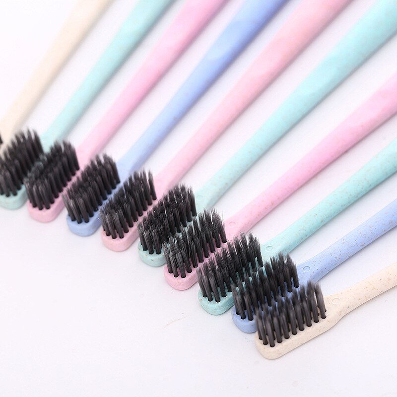 10pcs Bamboo Toothbrush Portable Soft Charcoal Too... – Vicedeal