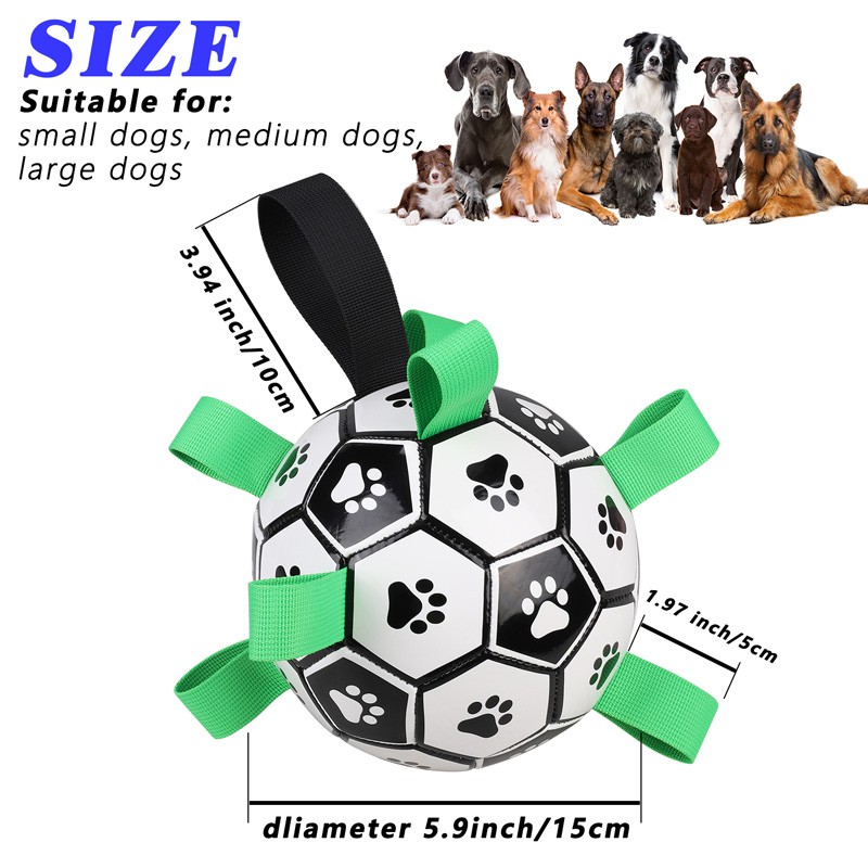 Indoor-Outdoor Dog Soccer Ball Interactive Dog Toy... – Vicedeal