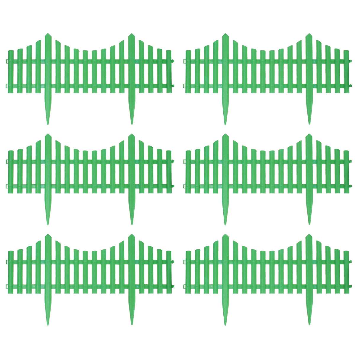 12Pcs Plastic Garden Border Fencing Fence Panels 6... – Grandado