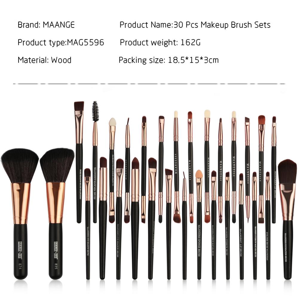 30 PCS Makeup Artist Makeup Tool Kits Brush Set Po... – Grandado