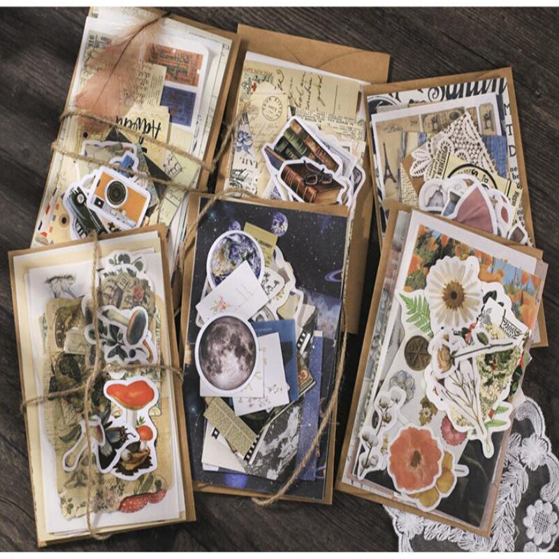 Vintage Scrapbooking Pack Decoratieve Notities Mat... – Vicedeal