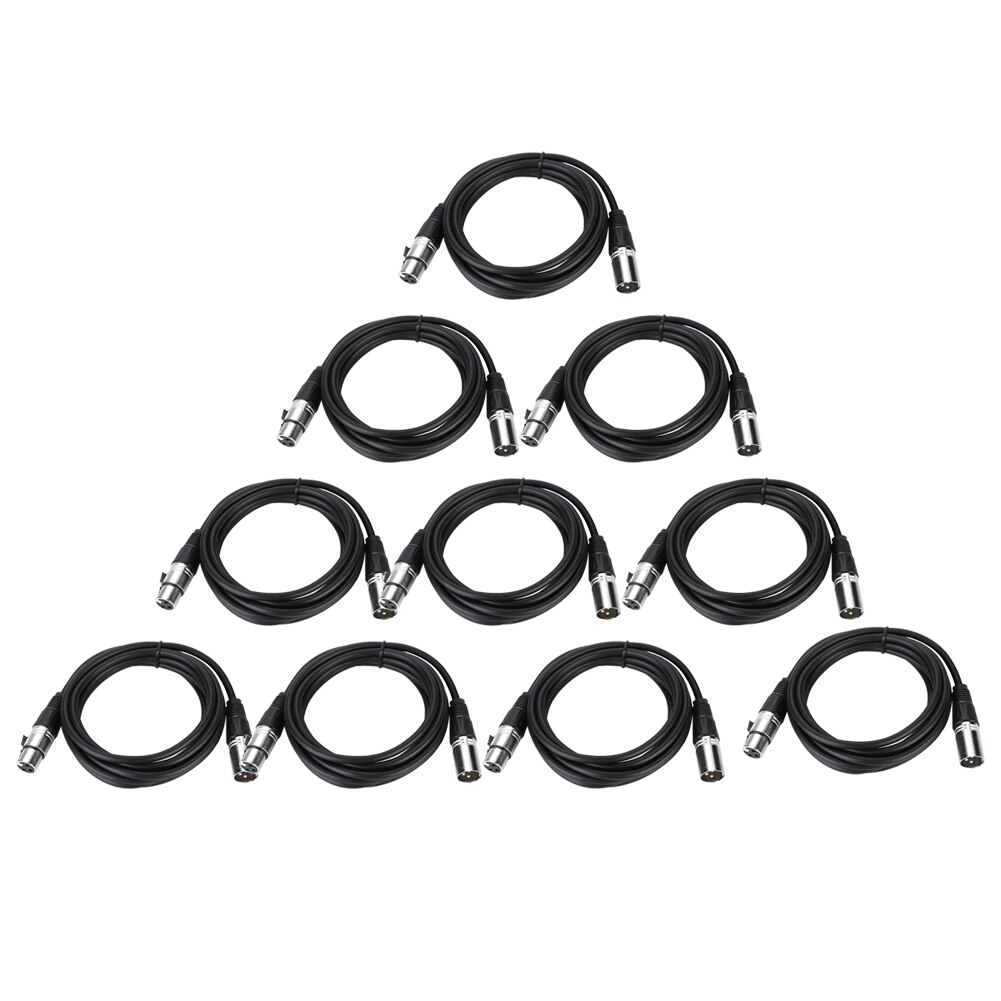 10Pcs 1.5M Xlr Audio Mic Kabel Man-vrouw Microfoon... – Vicedeal