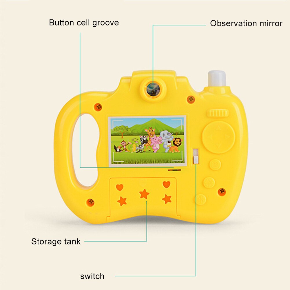 Kids Cartoon Animal Pattern Light Porjection Camer... – Grandado
