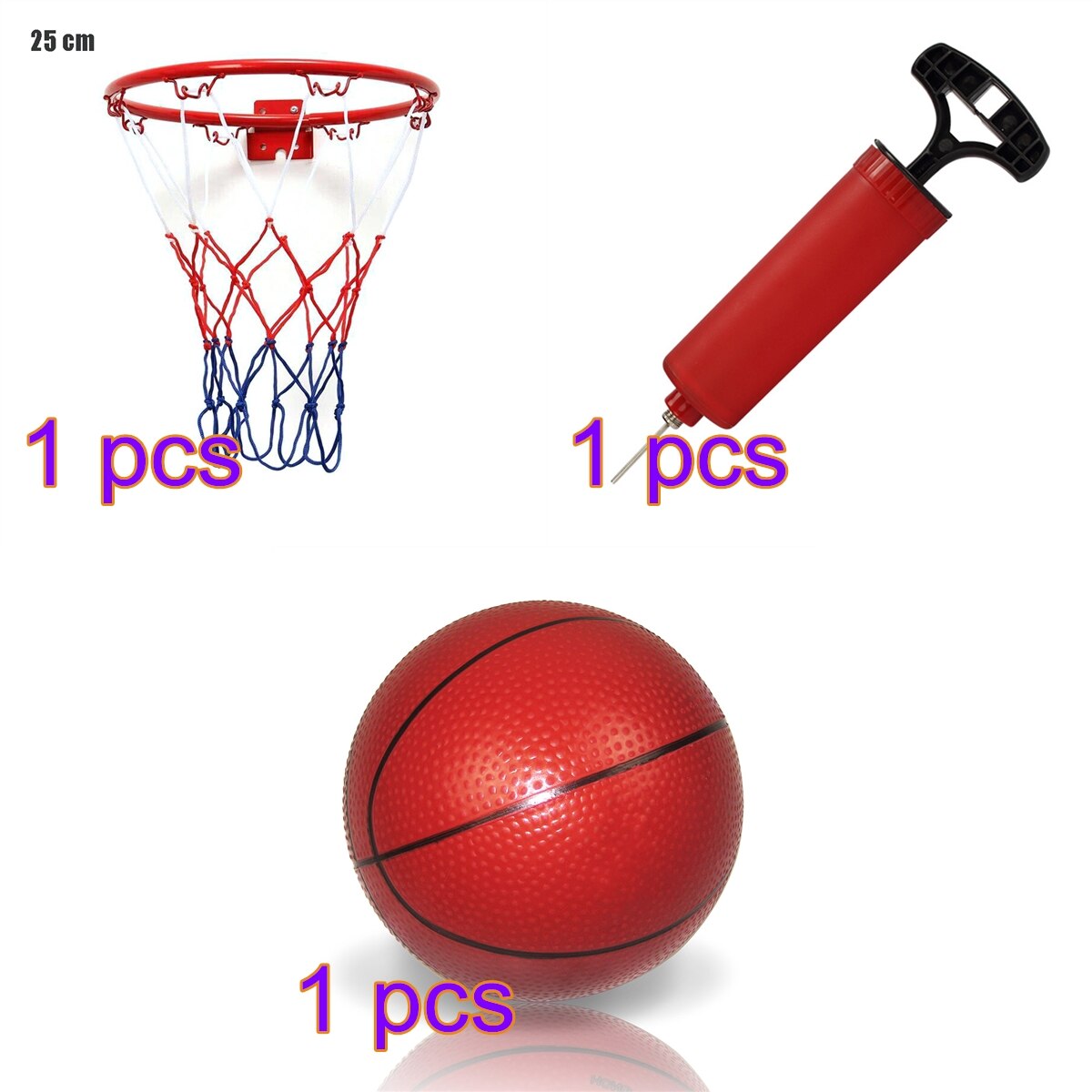 25CM Steel Hanging Basketball Wall Mounted Goal Ho... – Vicedeal