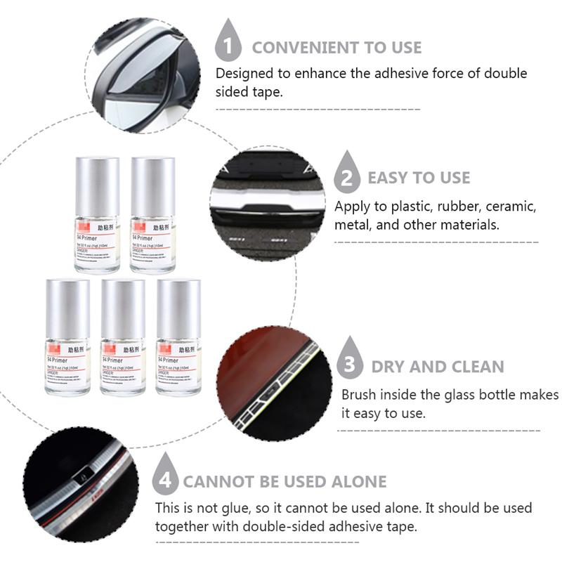 5 Bottles Adhesion Promoter Automotive 10ML Adhesi... – Grandado