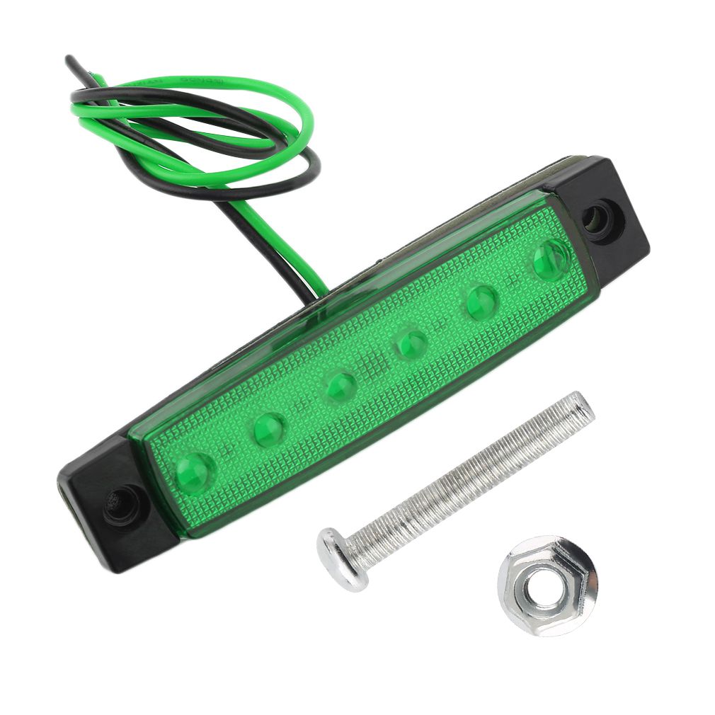 12V 6 LED Trailer Truck Clearance Side Marker Subm... – Vicedeal