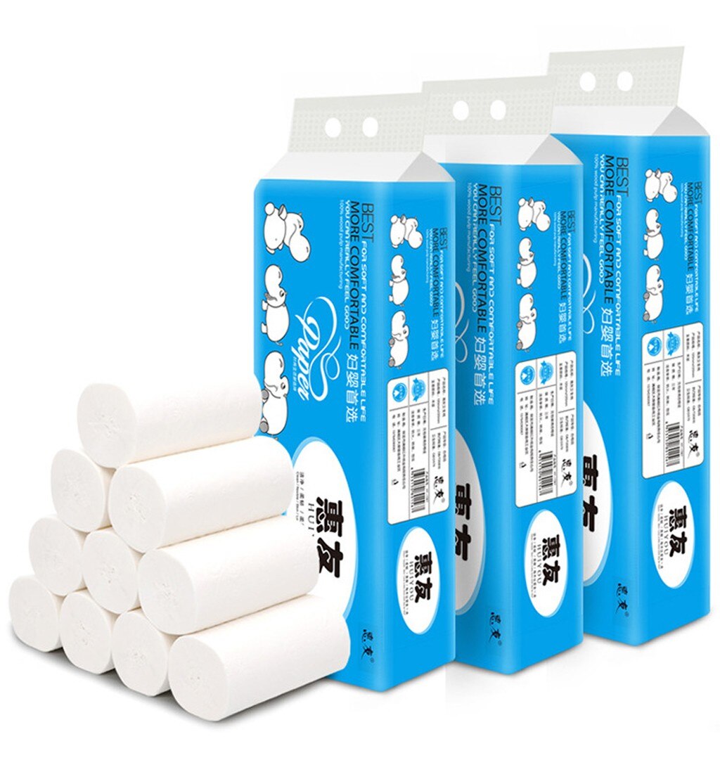 10 Roll Hygienic Roll Paper Affordable Coreless Pa... – Grandado