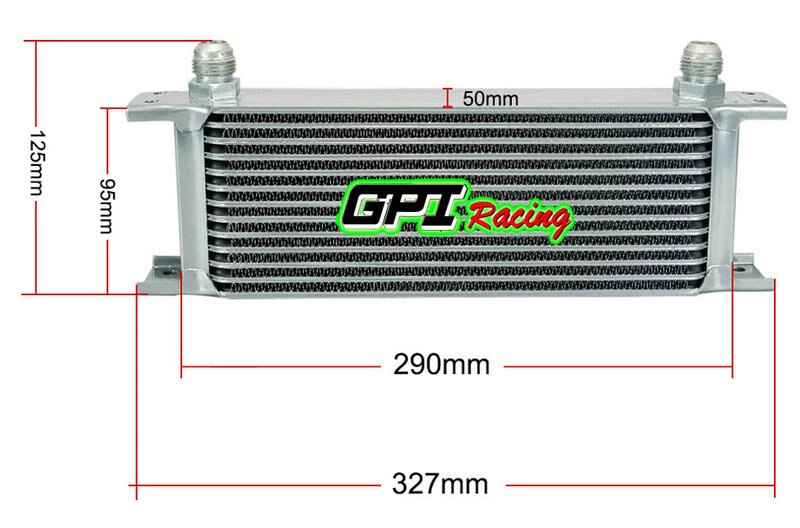 13 ROW oil cooler GPI Racing Style 13 ROW AN-10AN ... – Vicedeal