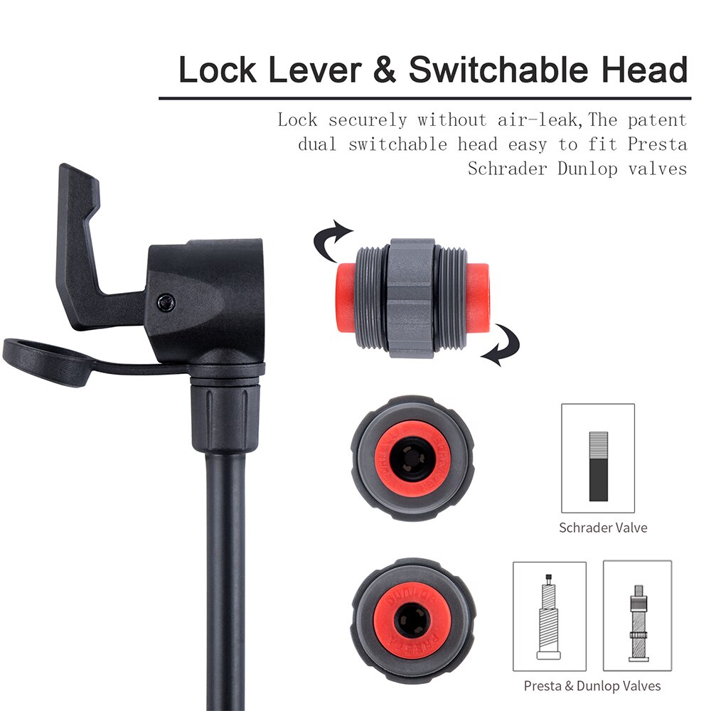 GIYO Floor/Hand Pump For Bicycle Tire MTB Road Bik... – Grandado