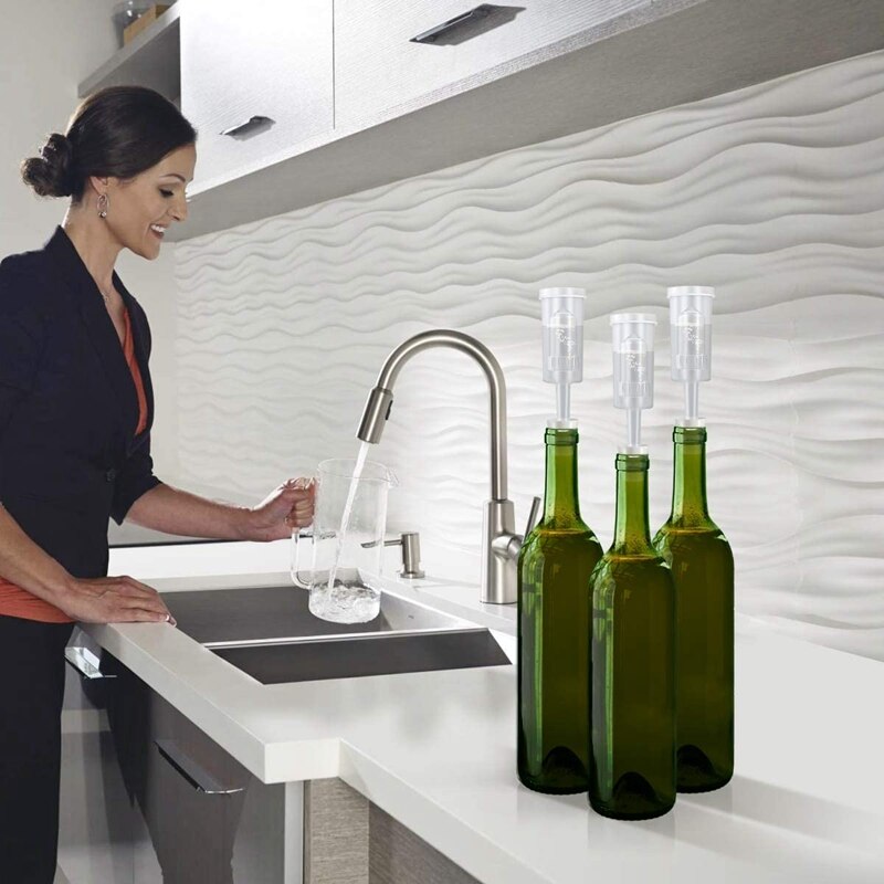 Fermentation Lids Airlock Kit with 6Stopper,Air Lo... – Vicedeal